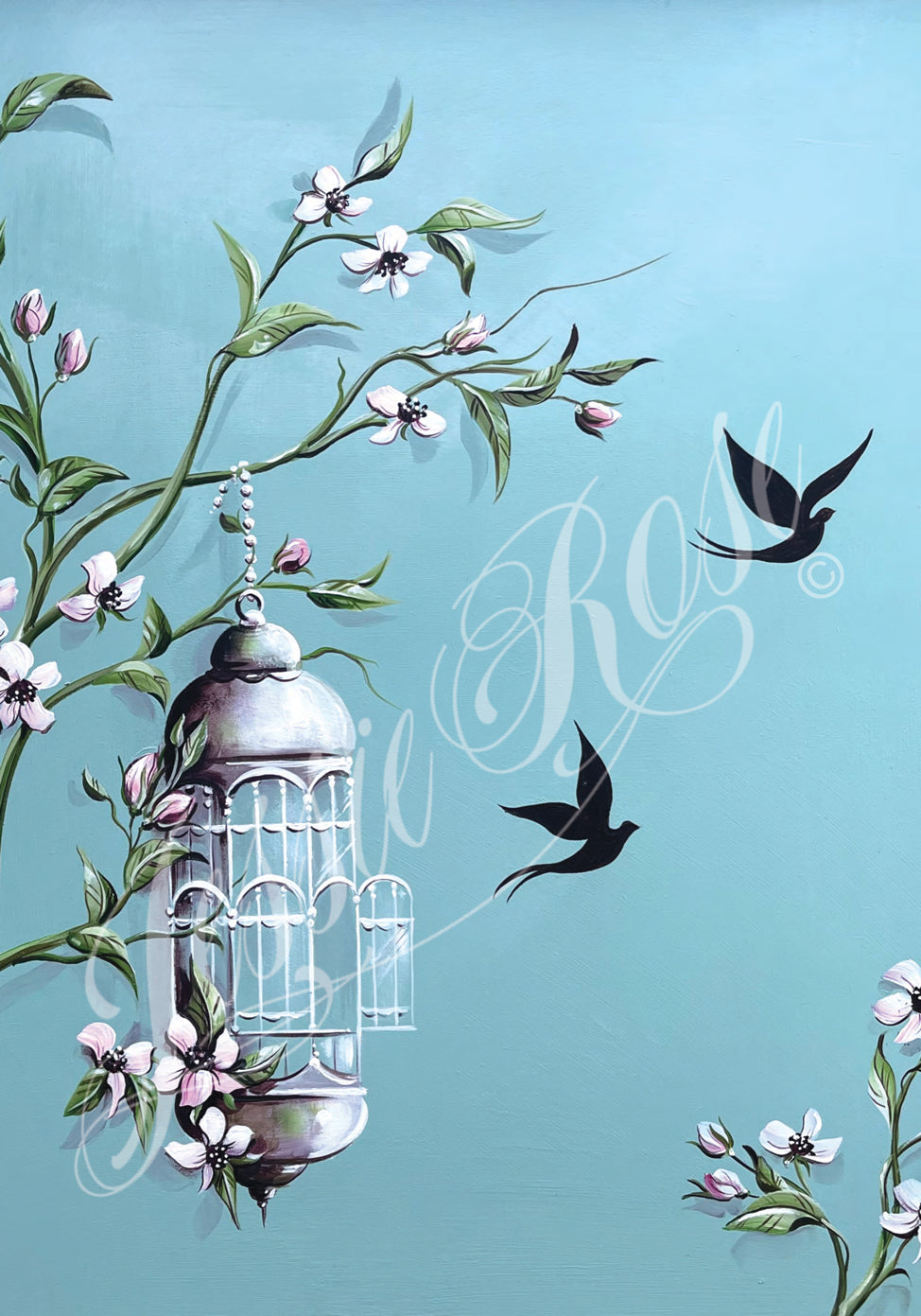 Freedom - Blue - A3 signed print – Jessie Rose